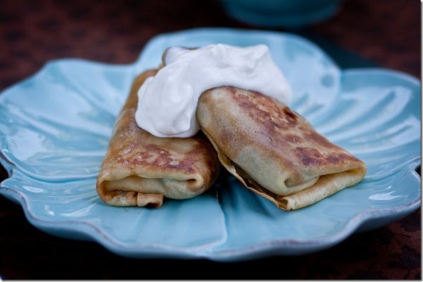 Meat Stuffed Crepes Crisped up in Butter - Let the Baking Begin!