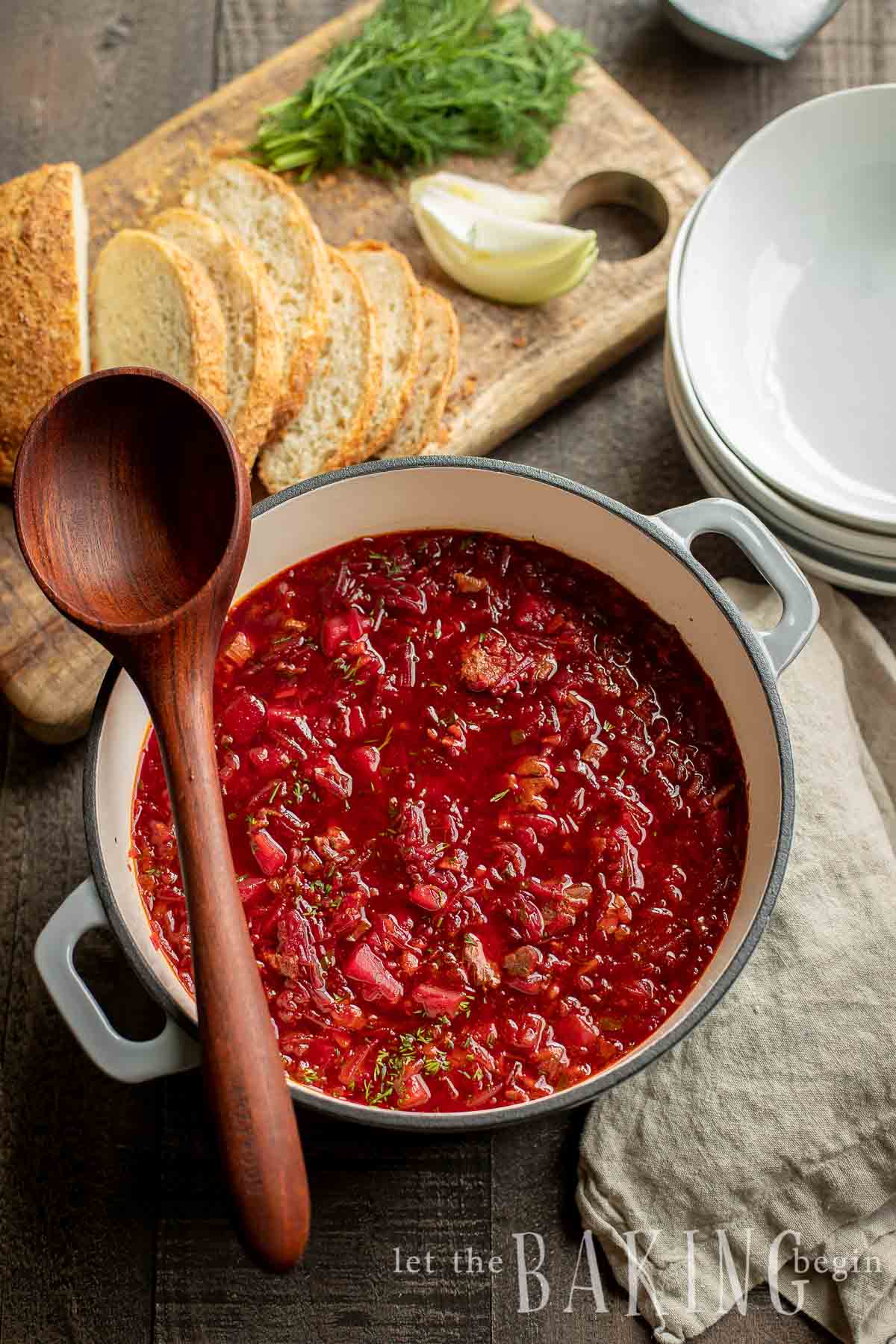 Borscht or Red Beet Soup Recipe - Let the Baking Begin!