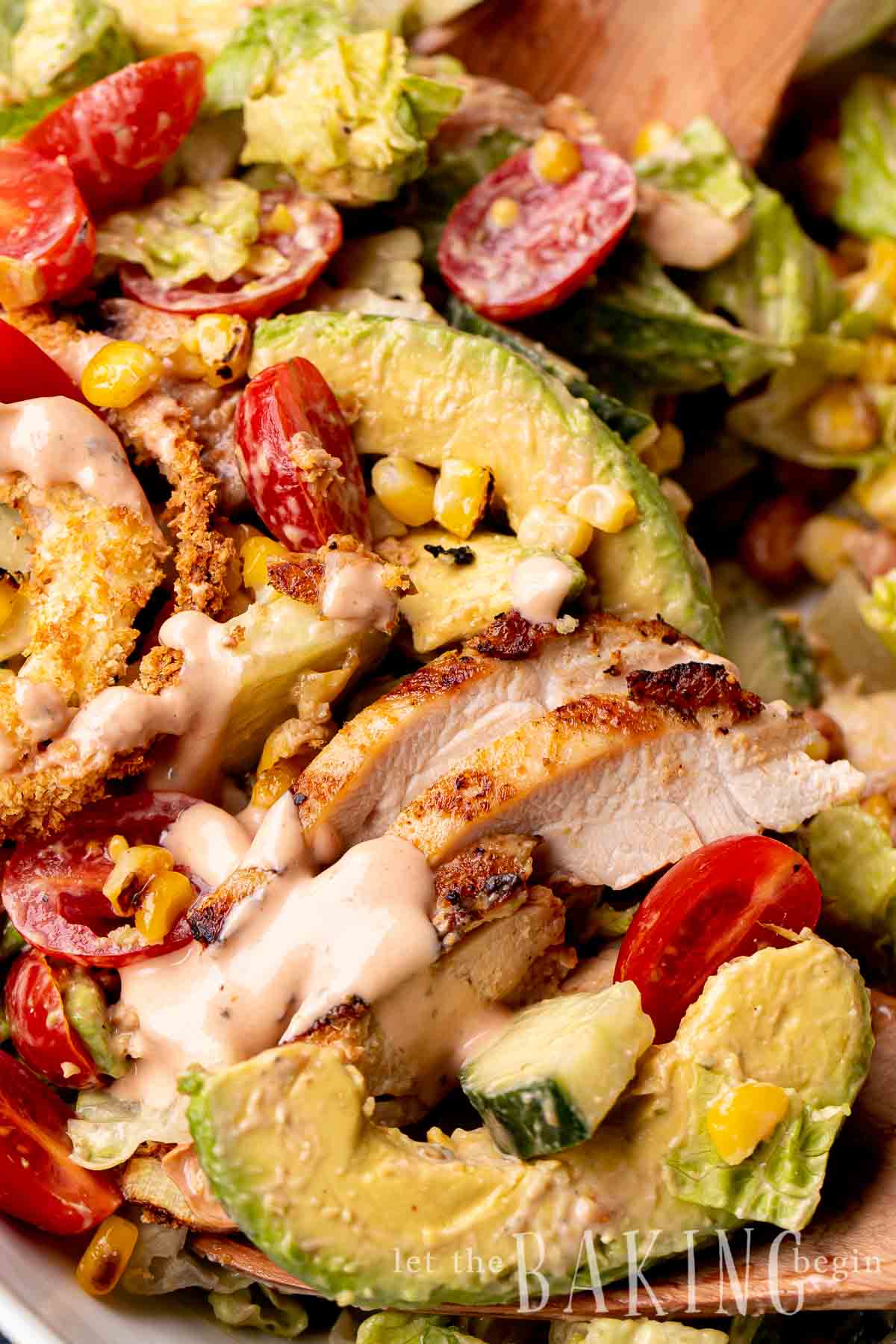 Copycat Cheesecake Factory BBQ Ranch Chicken Salad - Let the Baking Begin!