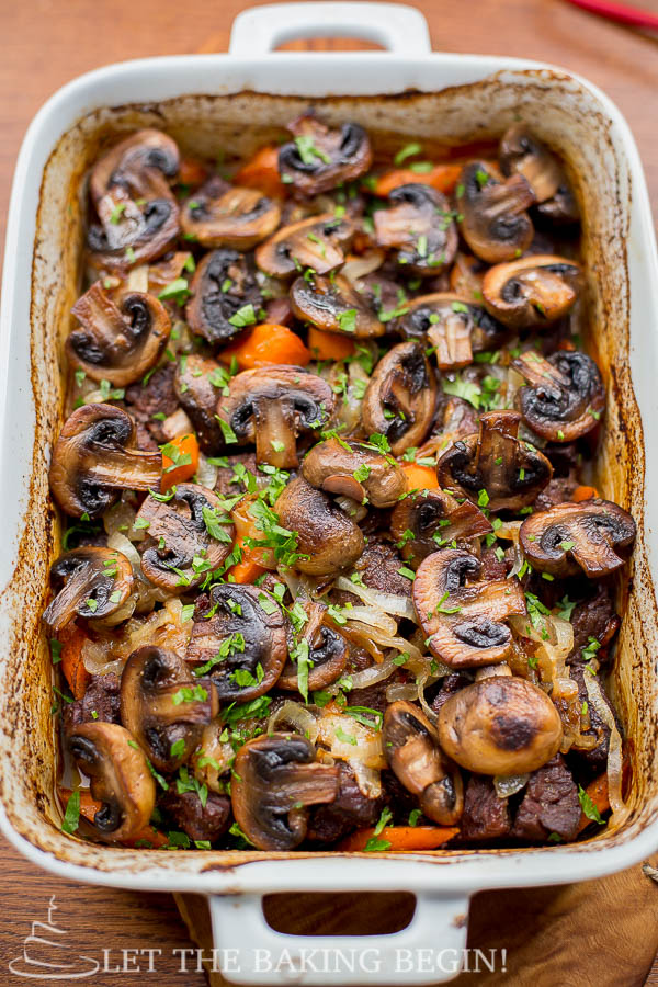 Beef with Caramelized Onions and Mushrooms - Let the Baking Begin!