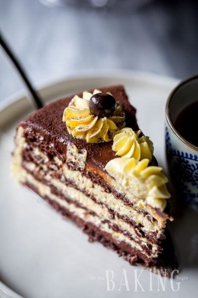 Mikado Layer Cake with Chocolate Custard Buttercream - Let the Baking ...