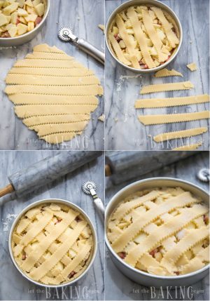 Apple Rhubarb Meringue Pirog (Russian Pie) - Let the Baking Begin!