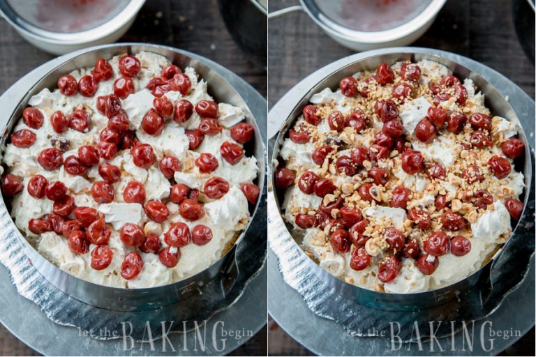 Kyiv Cake - {Hazelnut Meringue, Cherry, Russian Buttercream} - Let the ...