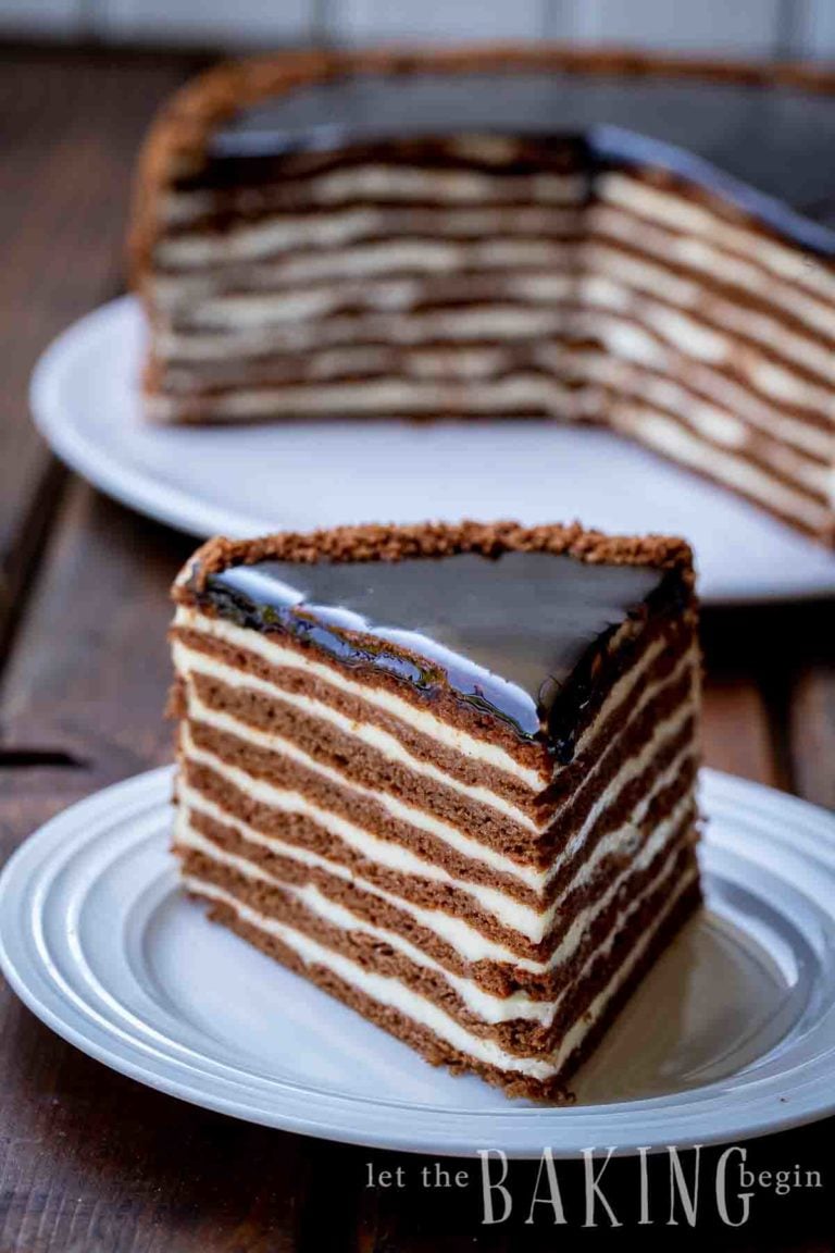 Chocolate Honey Cake (Spartak Cake) - Let the Baking Begin!