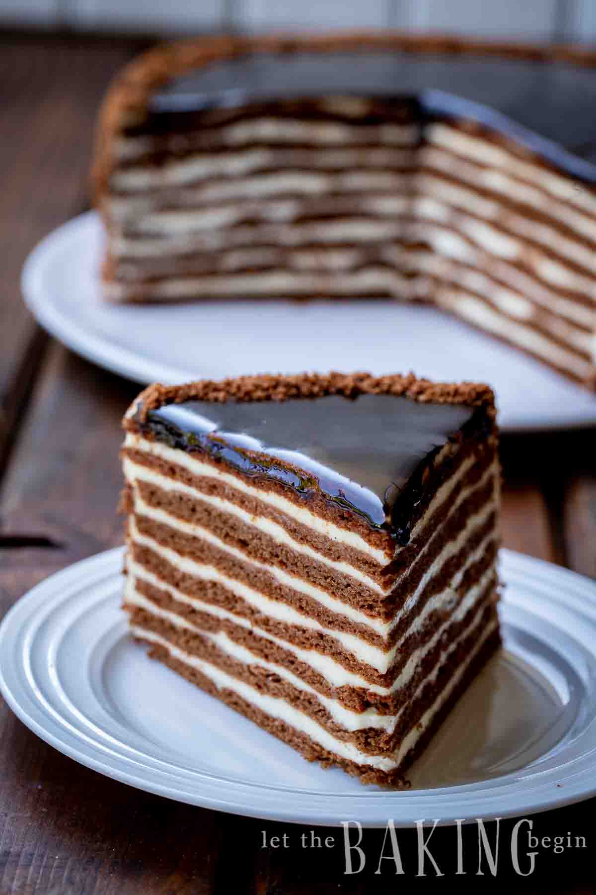 Chocolate Honey Cake (Spartak Cake) - Let the Baking Begin!