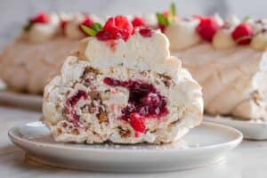 Cheesecake and Raspberry Meringue Roulade - Let the Baking Begin!